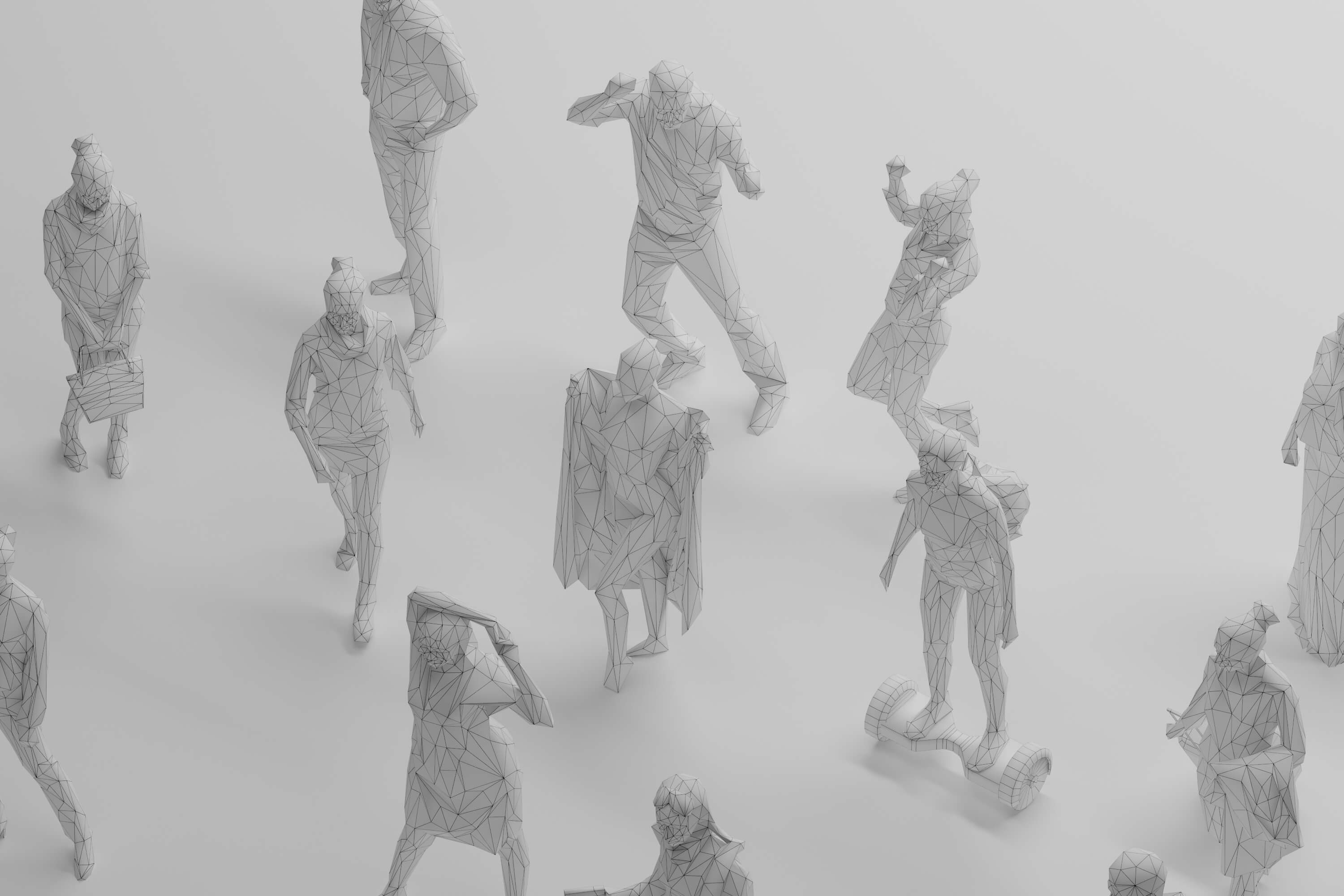 Low Poly People Pack - 30 3D Model by NeoArchitect