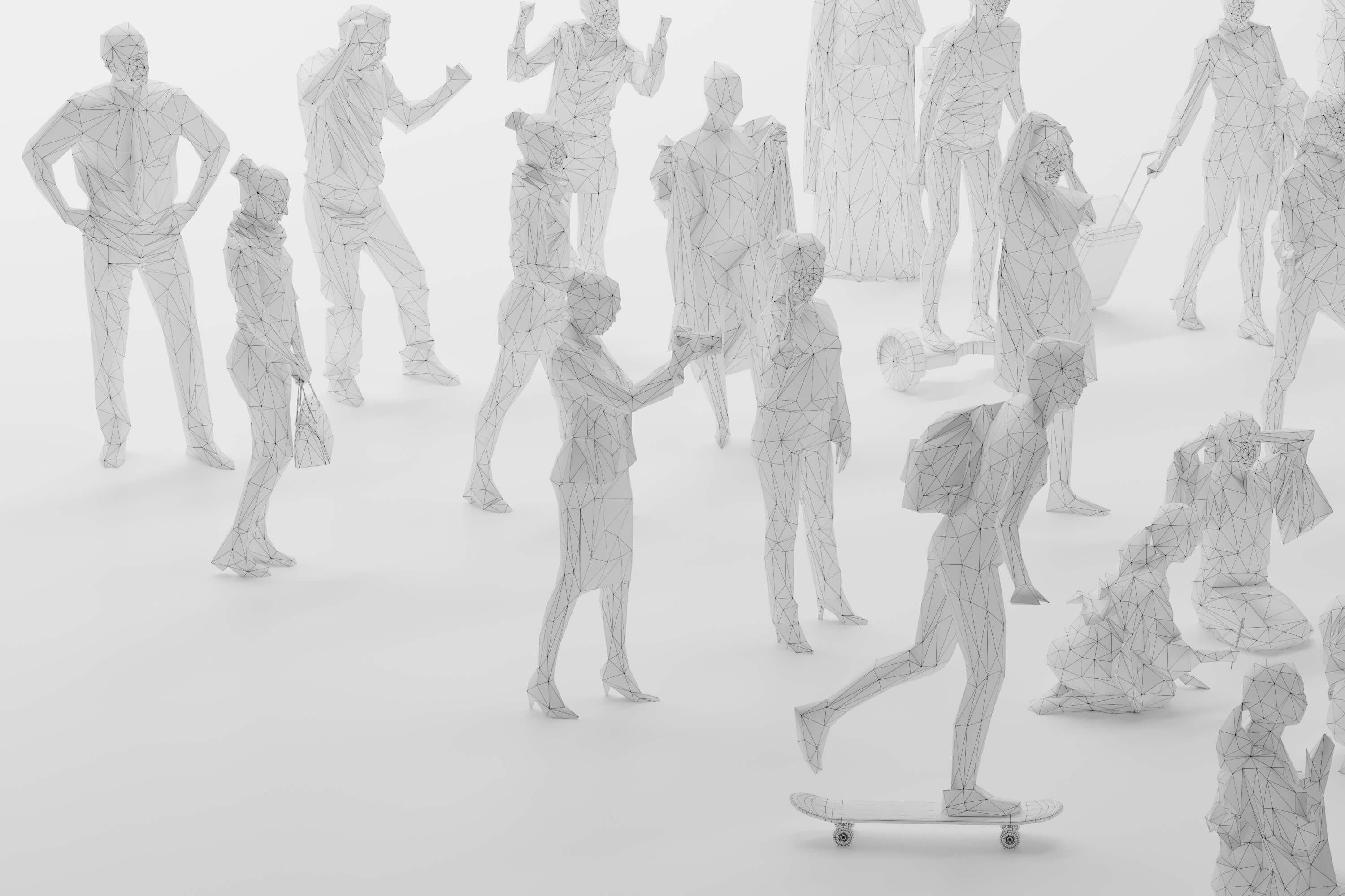 Low Poly People Pack - 30 3D Model by NeoArchitect