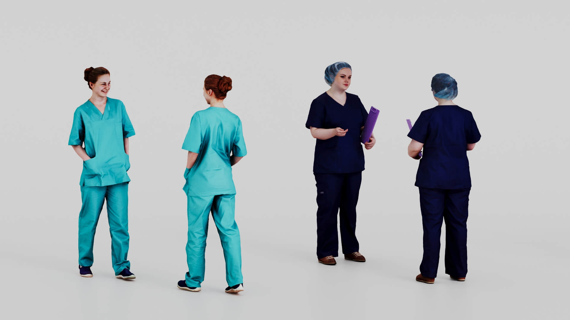 Medical People - 7X 3D Model by NeoArchitect