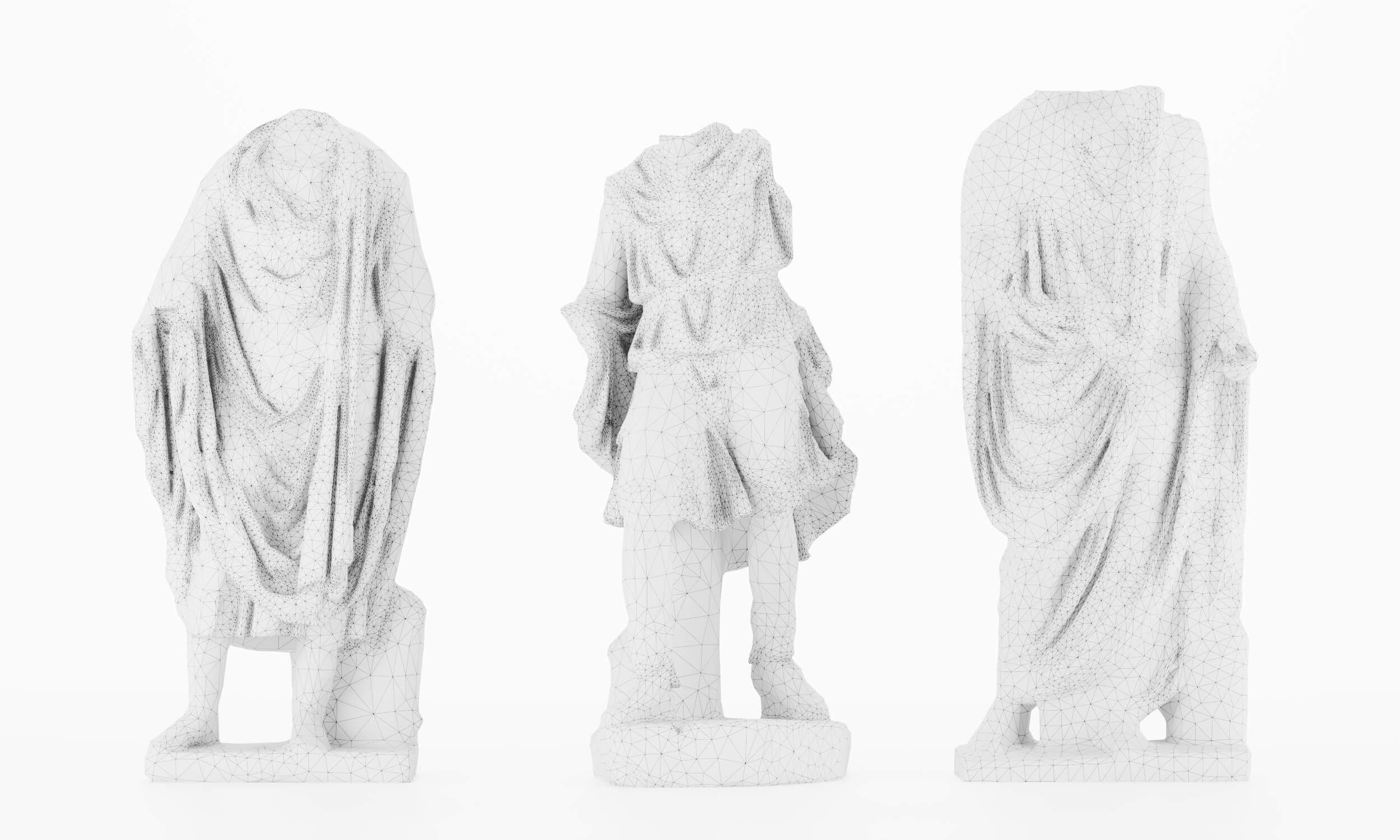 Roman Statues Pack - 3D Model by NeoArchitect