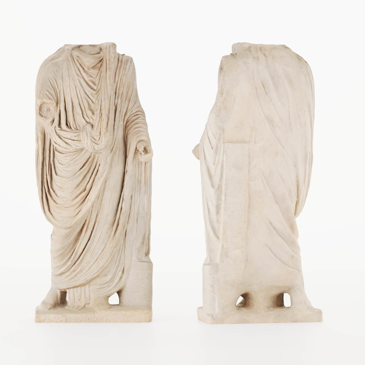 Roman Statues Pack - 3D Model by NeoArchitect