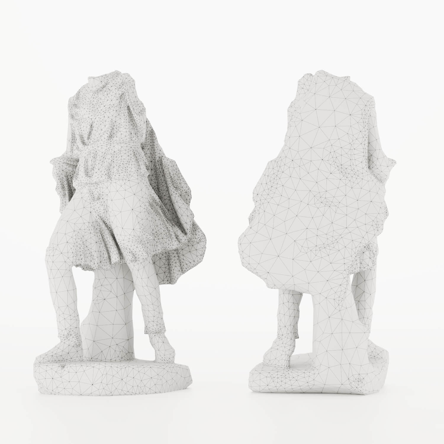 Roman Statues Pack - 3D Model by NeoArchitect