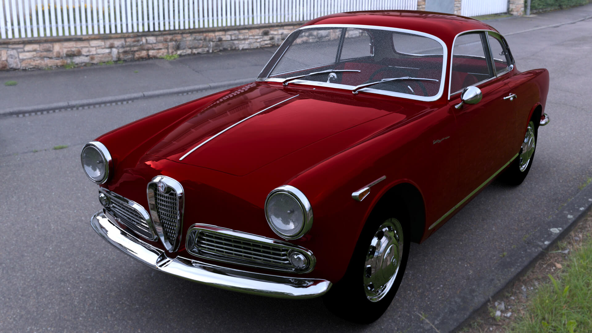 Alfa Romeo Giulietta Sprint Veloce 1958 - 3D Model by nerdadantes