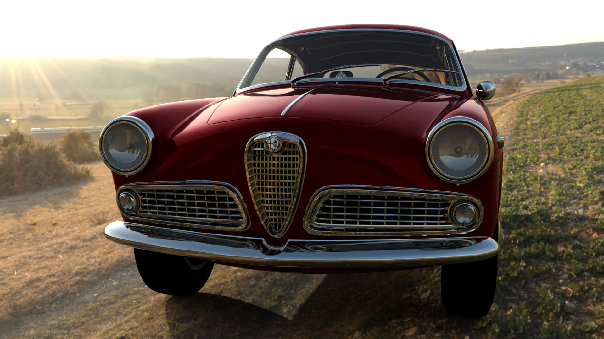 Alfa Romeo Giulietta Sprint Veloce 1958 - 3D Model by nerdadantes