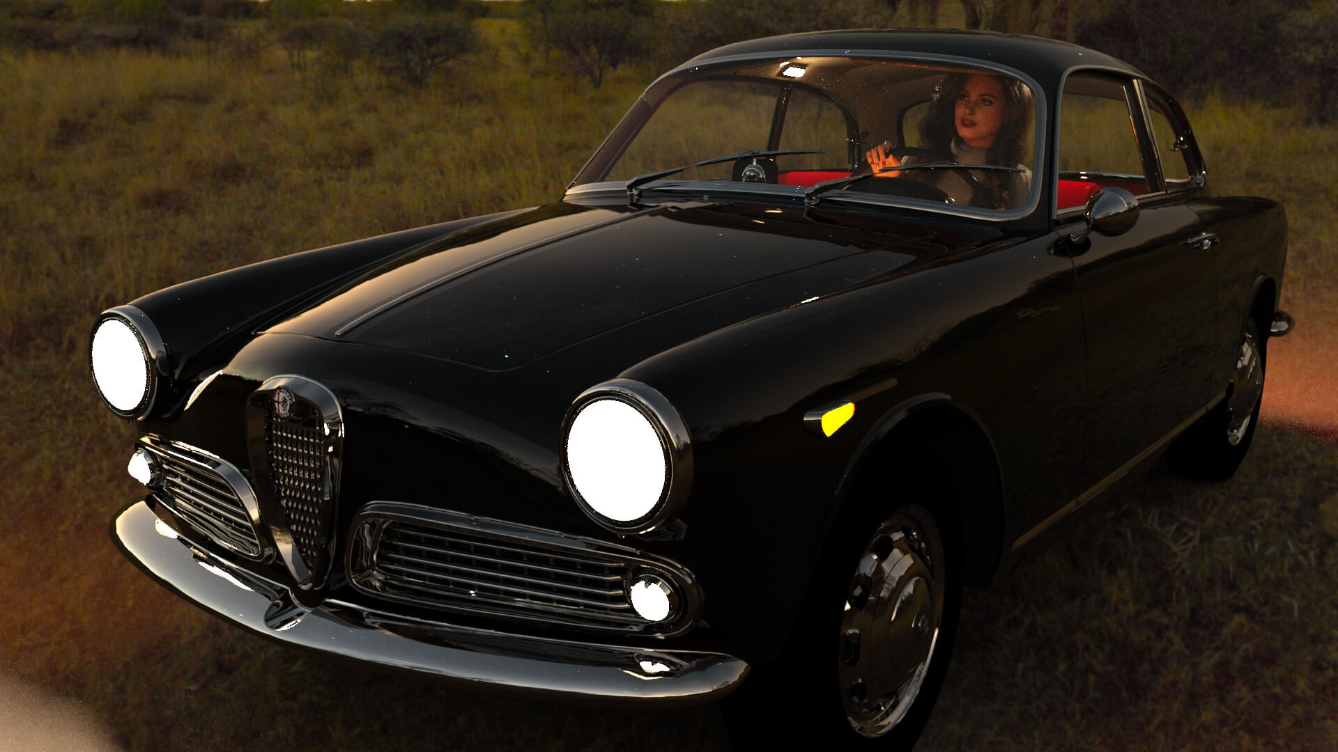 Alfa Romeo Giulietta Sprint Veloce 1958 - 3D Model by nerdadantes