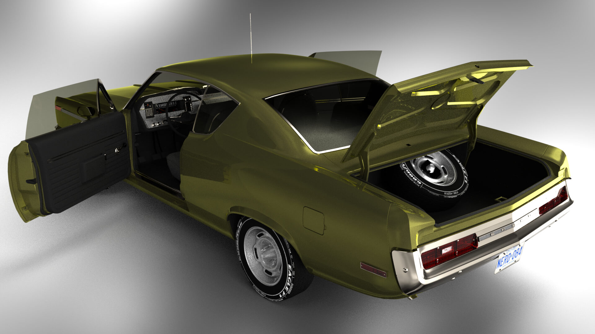 AMC Rebel 1970 - 3D Model by nerdadantes