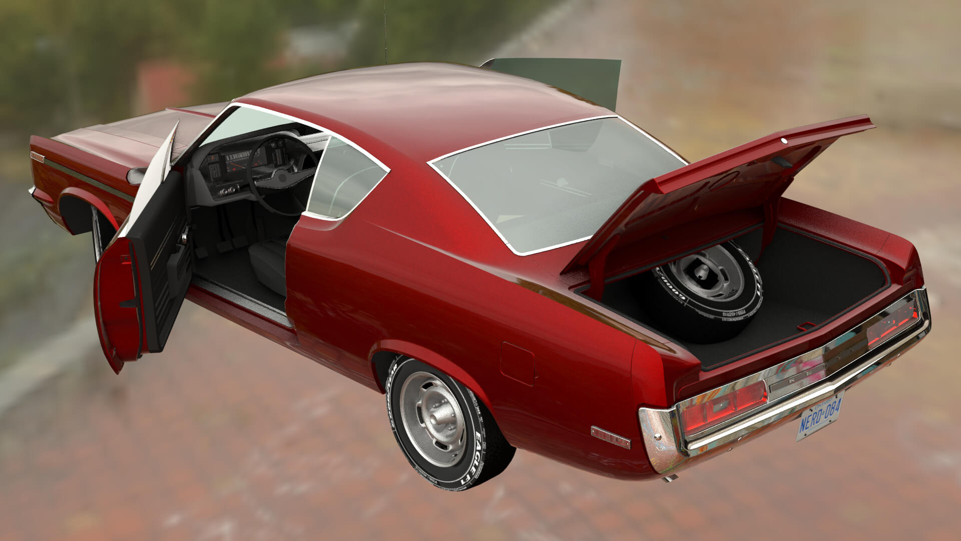 AMC Rebel 1970 - 3D Model by nerdadantes