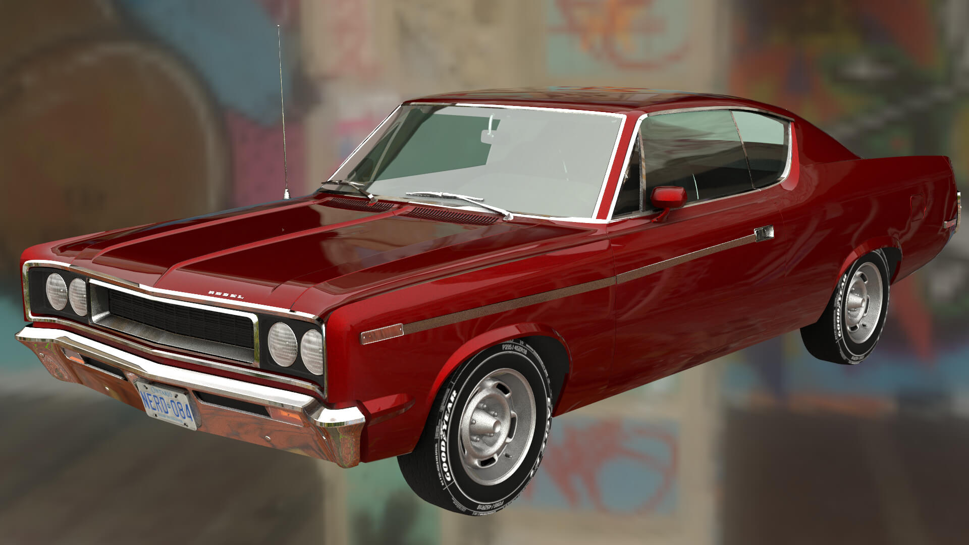 AMC Rebel 1970 for DAZ Studio by nerdadantes