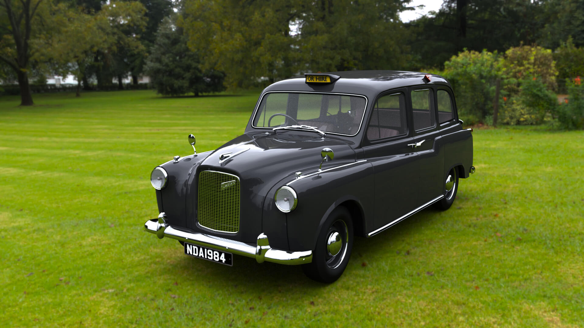 Austin FX4 Taxi 1964 - 3D Model by nerdadantes