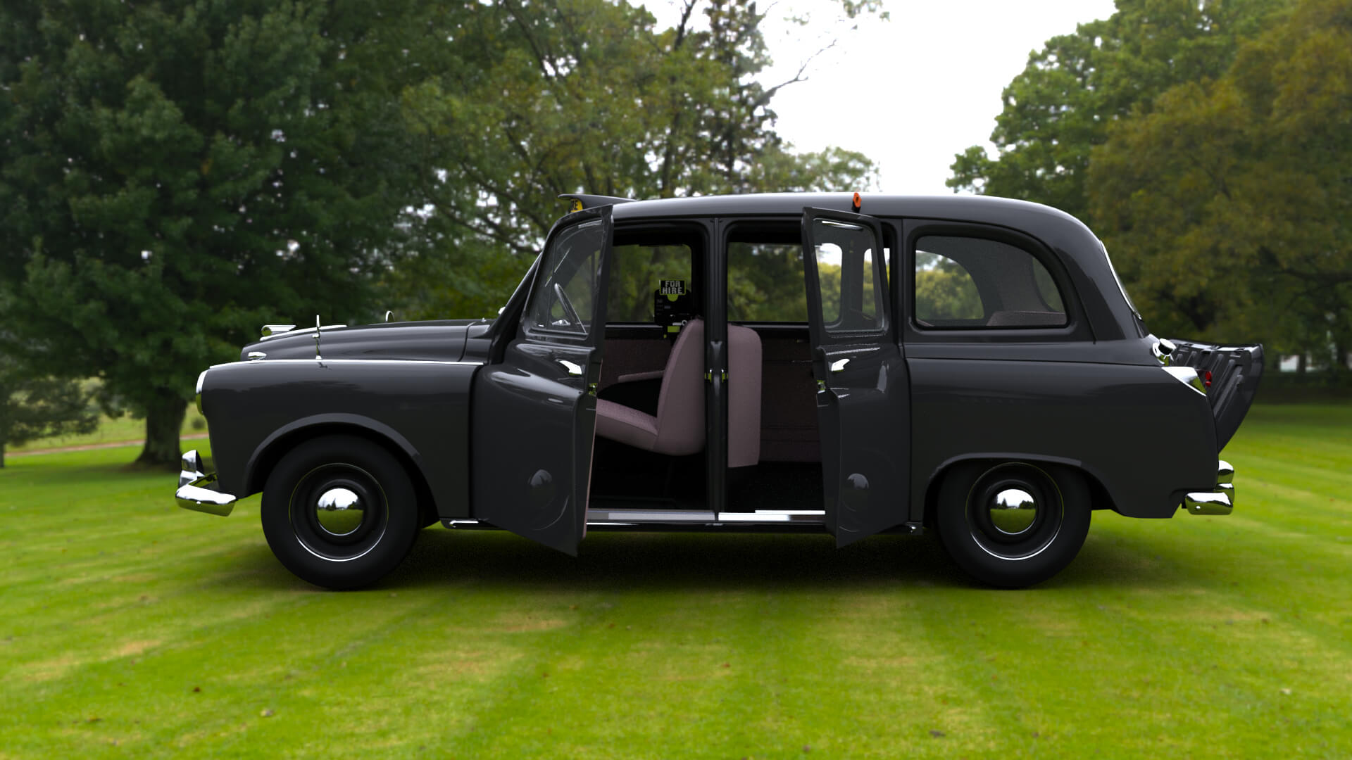 Austin FX4 Taxi 1964 - 3D Model by nerdadantes