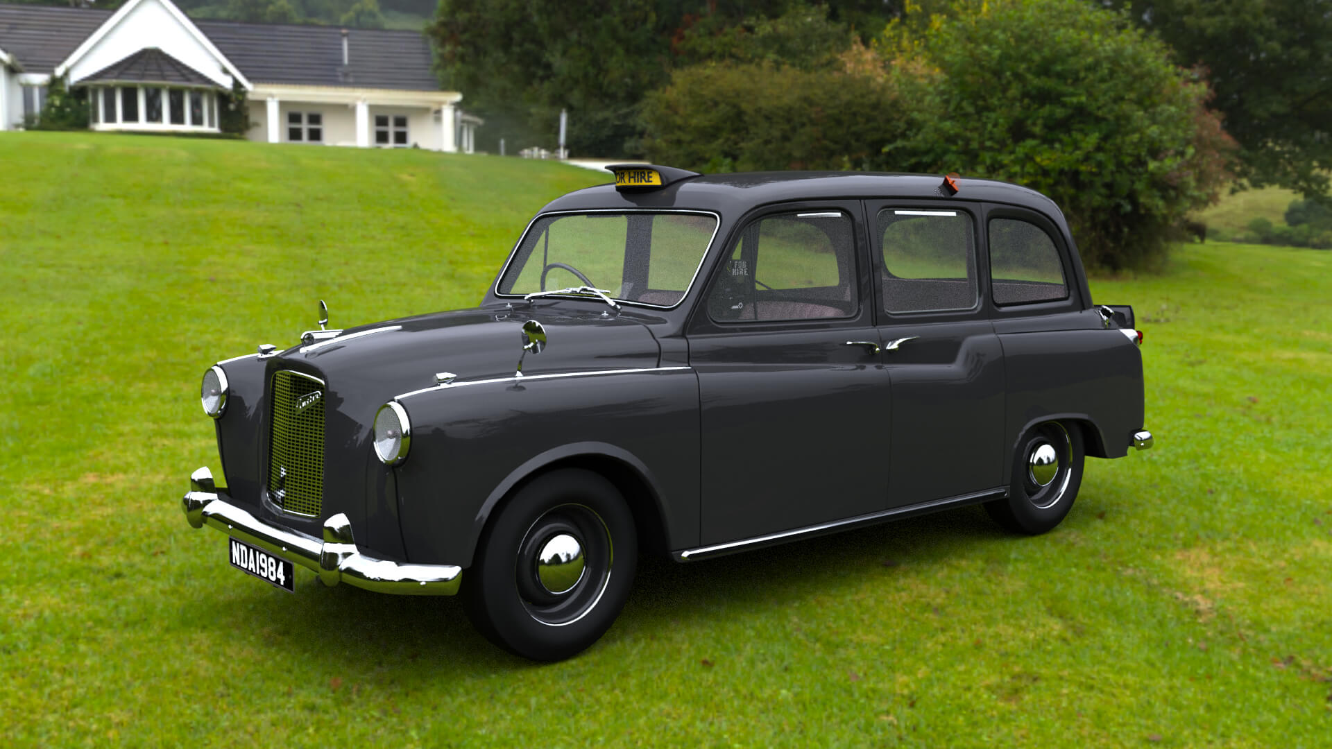 Austin FX4 Taxi 1964 - 3D Model by nerdadantes