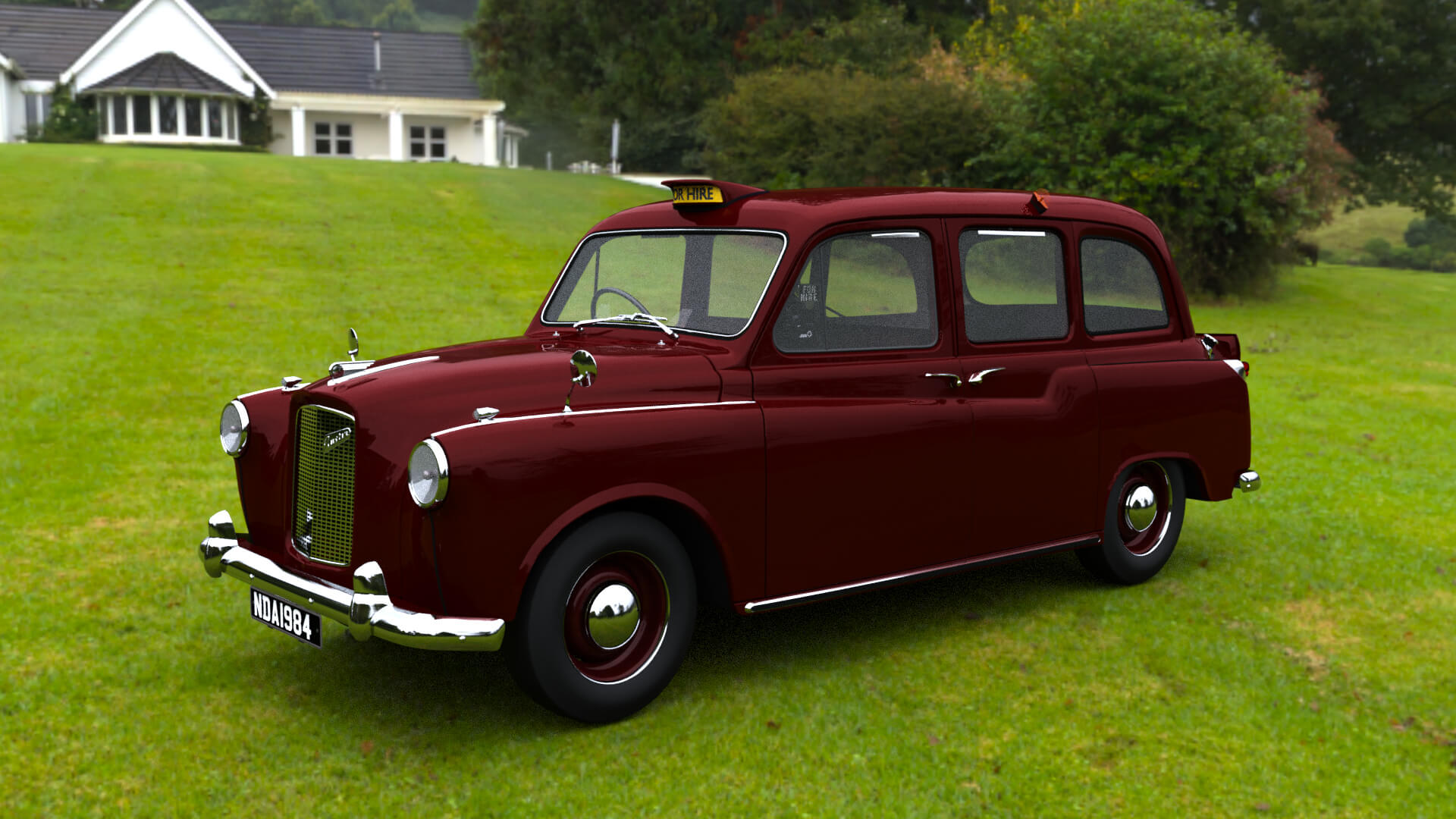 Austin FX4 Taxi 1964 - 3D Model by nerdadantes
