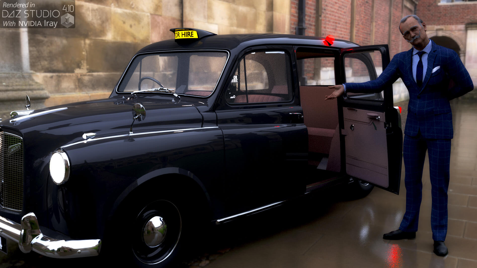 Austin FX4 Taxi 1964 - 3D Model by nerdadantes