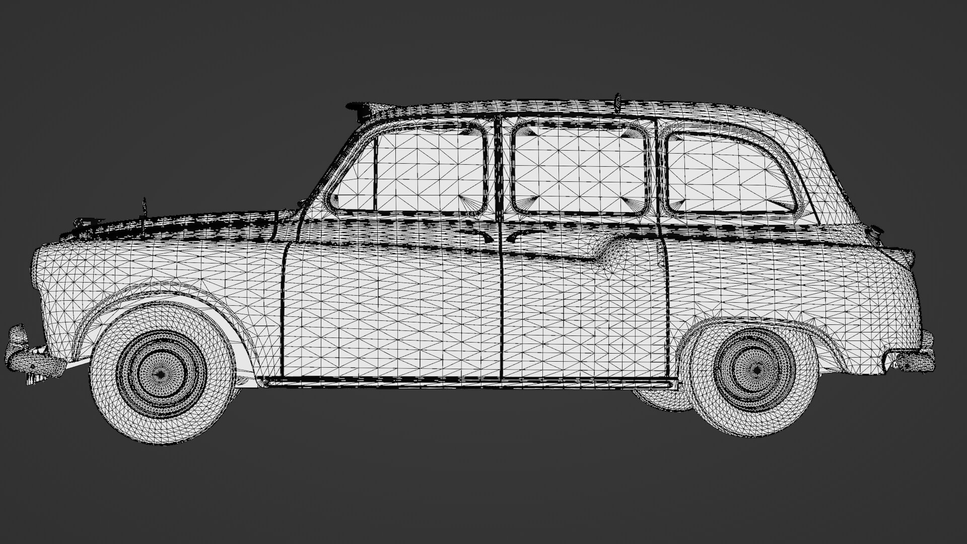 Austin FX4 Taxi 1964 - 3D Model by nerdadantes