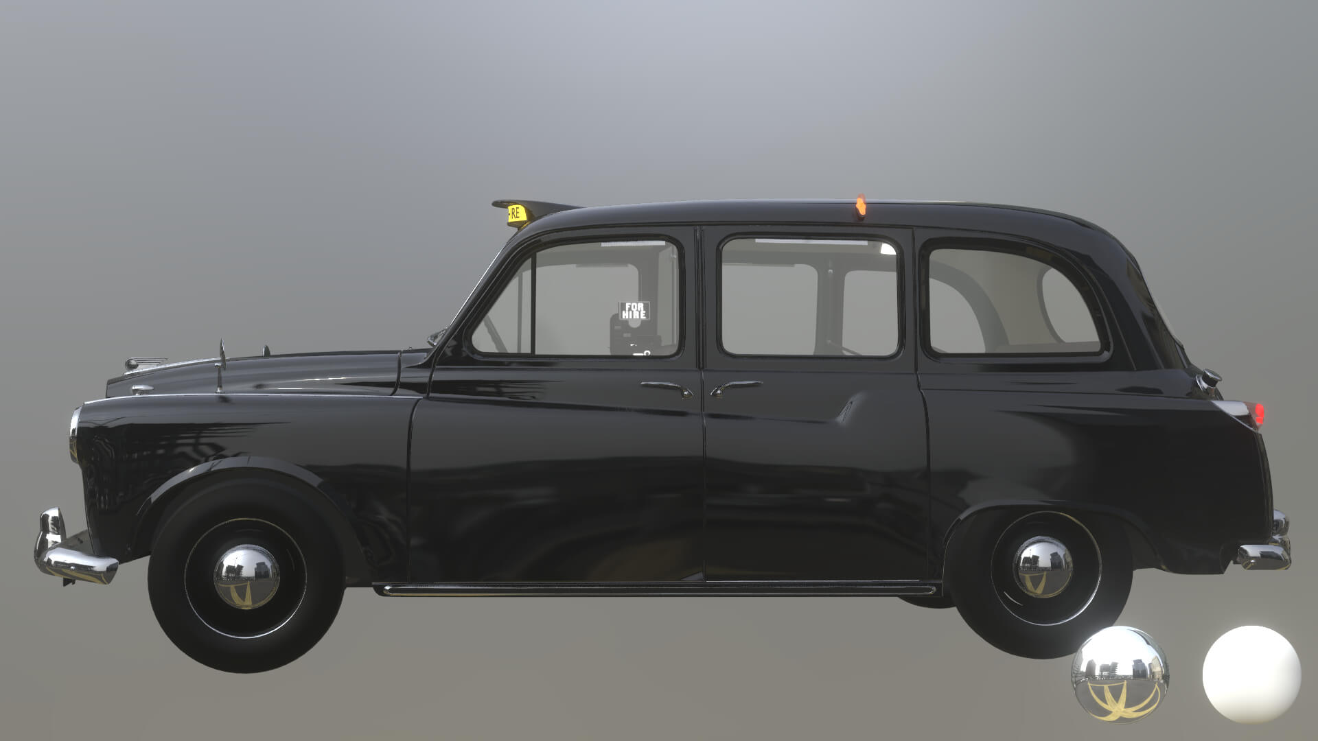 Austin FX4 Taxi 1964 - 3D Model by nerdadantes