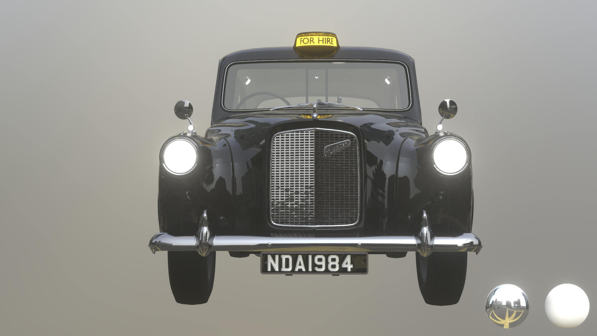Austin FX4 Taxi 1964 - 3D Model by nerdadantes