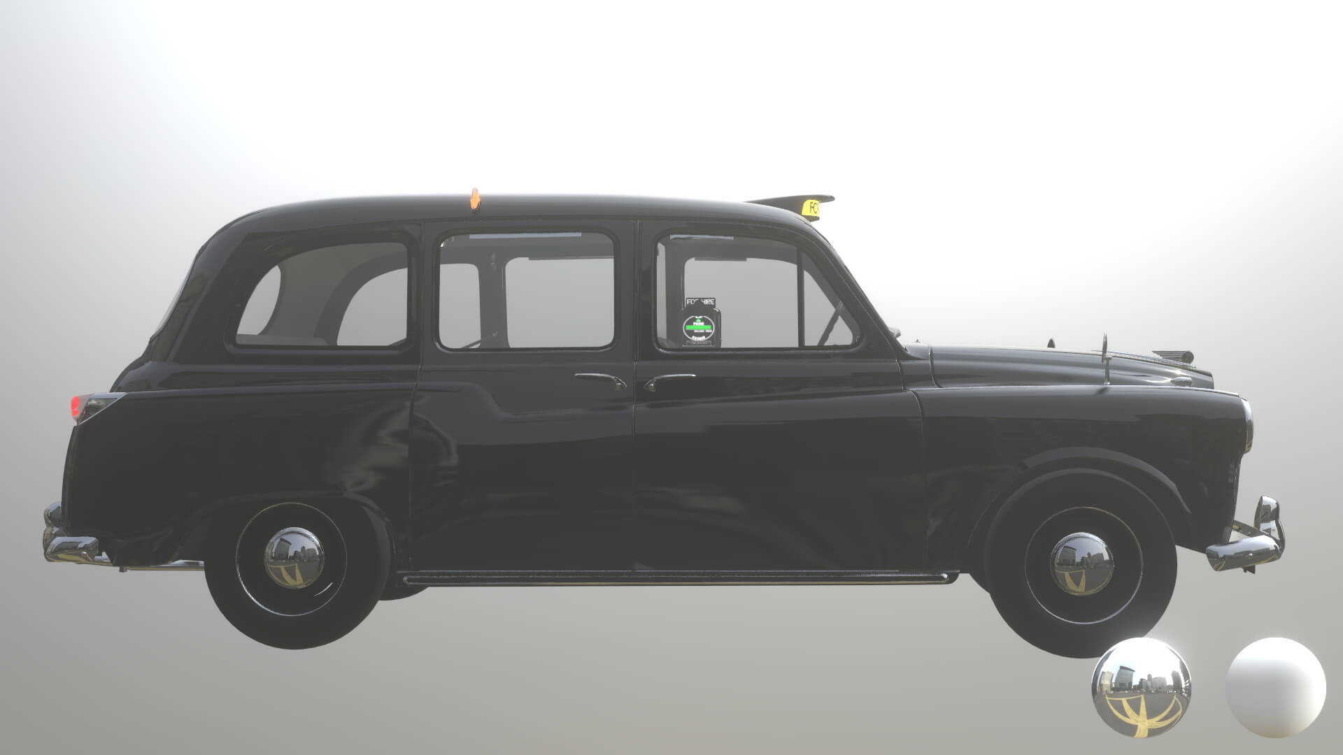 Austin FX4 Taxi 1964 - 3D Model by nerdadantes