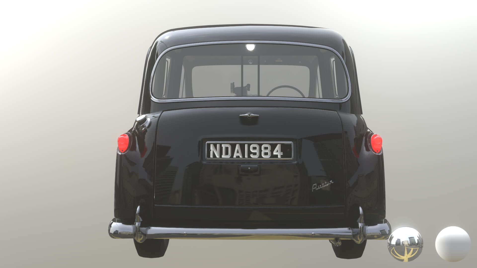 Austin FX4 Taxi 1964 - 3D Model by nerdadantes