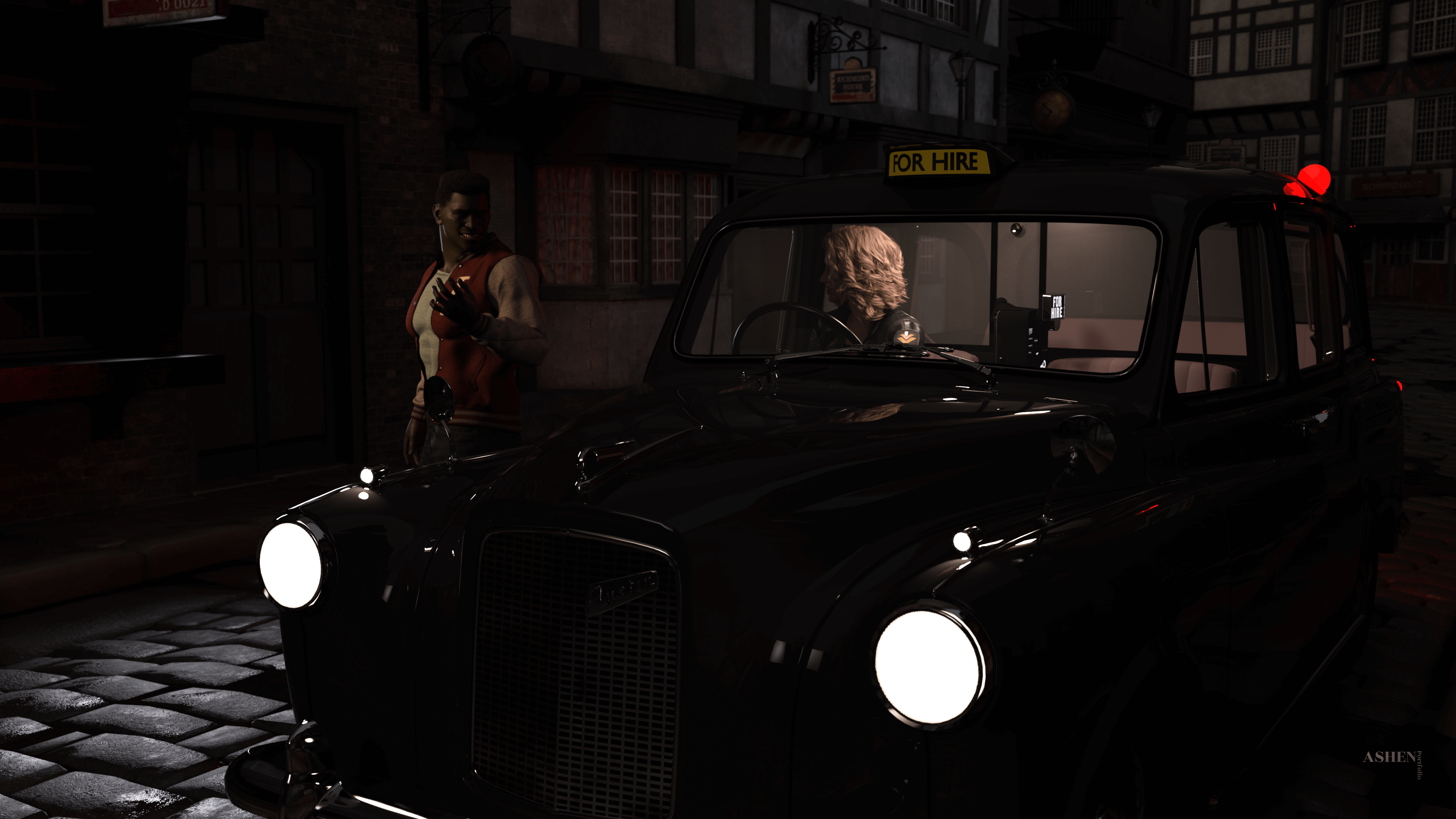 Austin FX4 Taxi 1964 - Daz Content by nerdadantes
