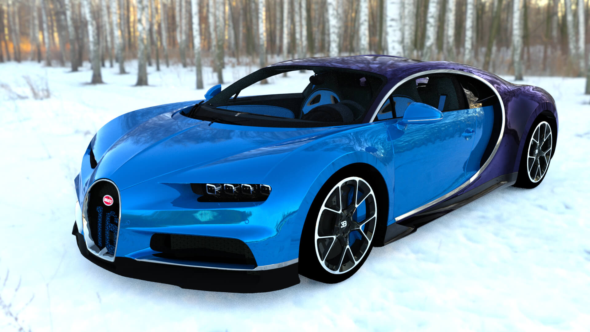 Bugatti Chiron 2018 - Daz Content by nerdadantes