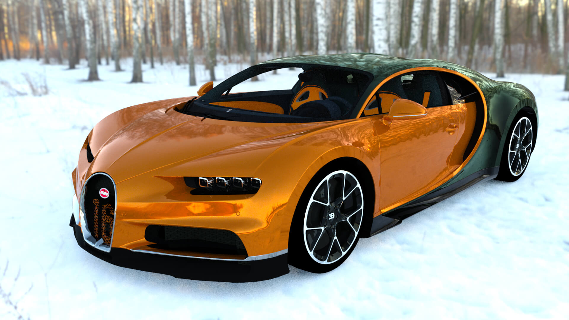 Bugatti Chiron 2018 - Daz Content by nerdadantes