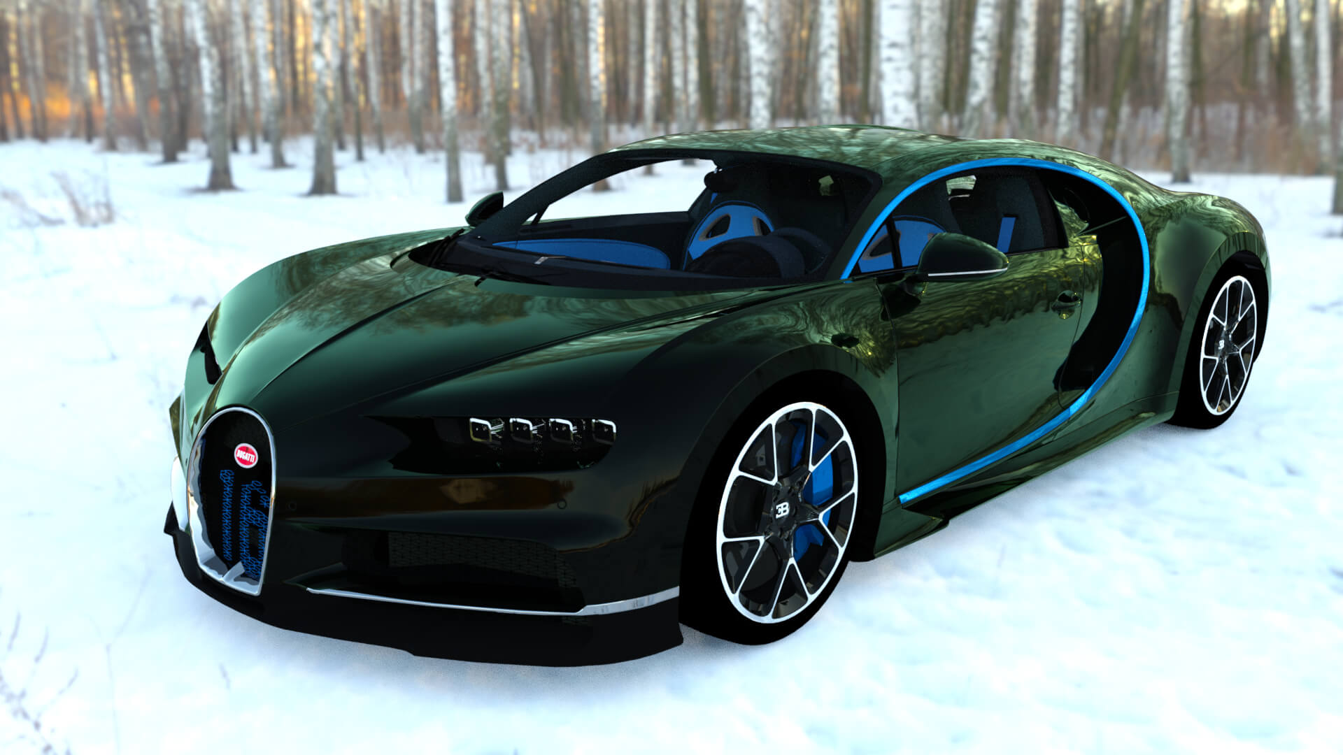 Bugatti Chiron 2018 - Daz Content by nerdadantes