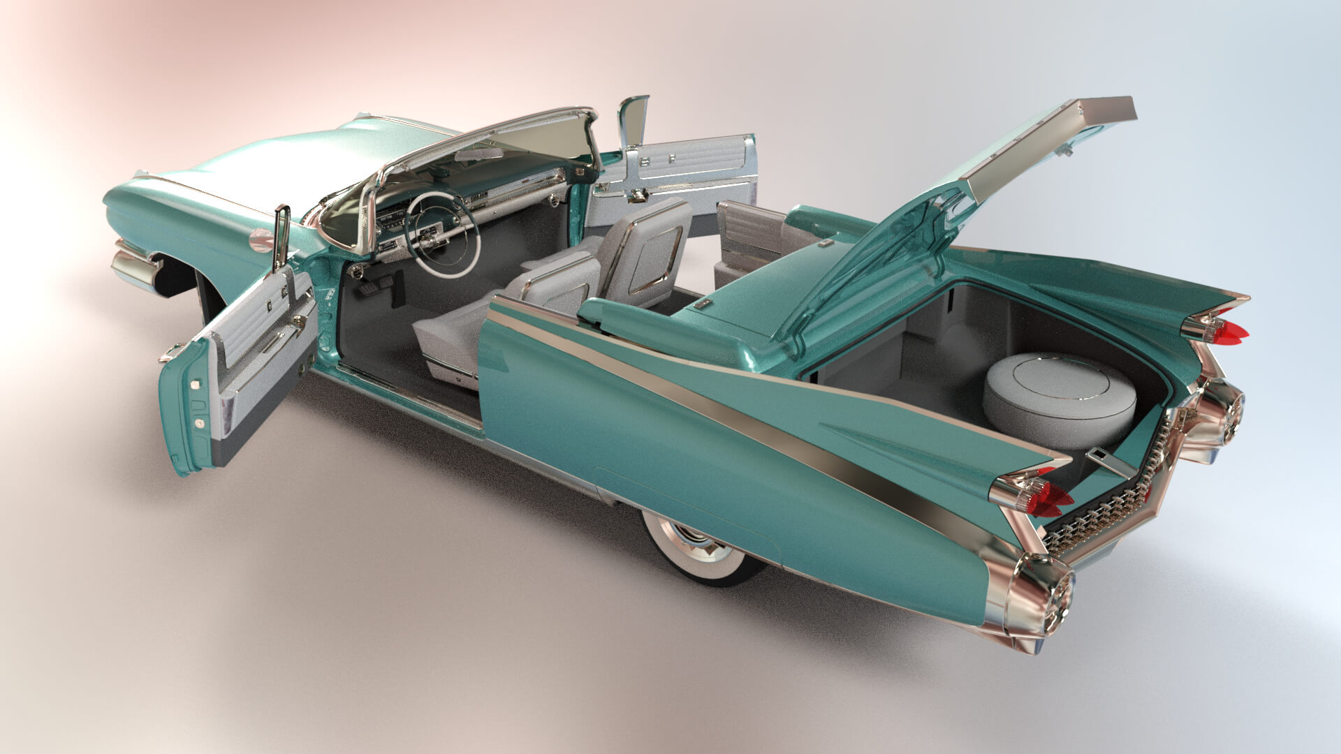 Cadillac Eldorado Biarritz Convertible 1959 for DAZ Studio by nerdadantes