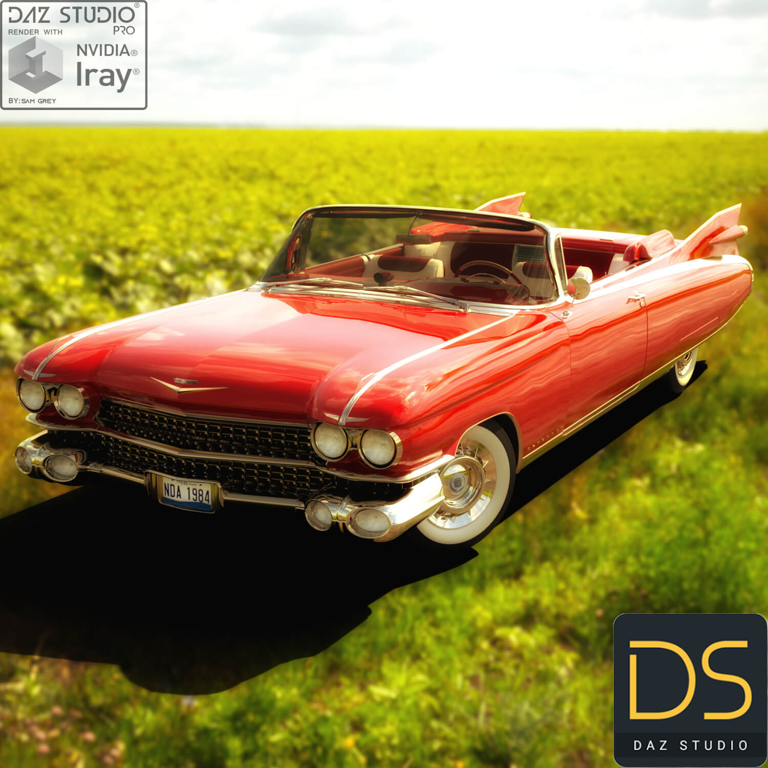 Cadillac Eldorado Biarritz Convertible 1959 for DAZ Studio by nerdadantes