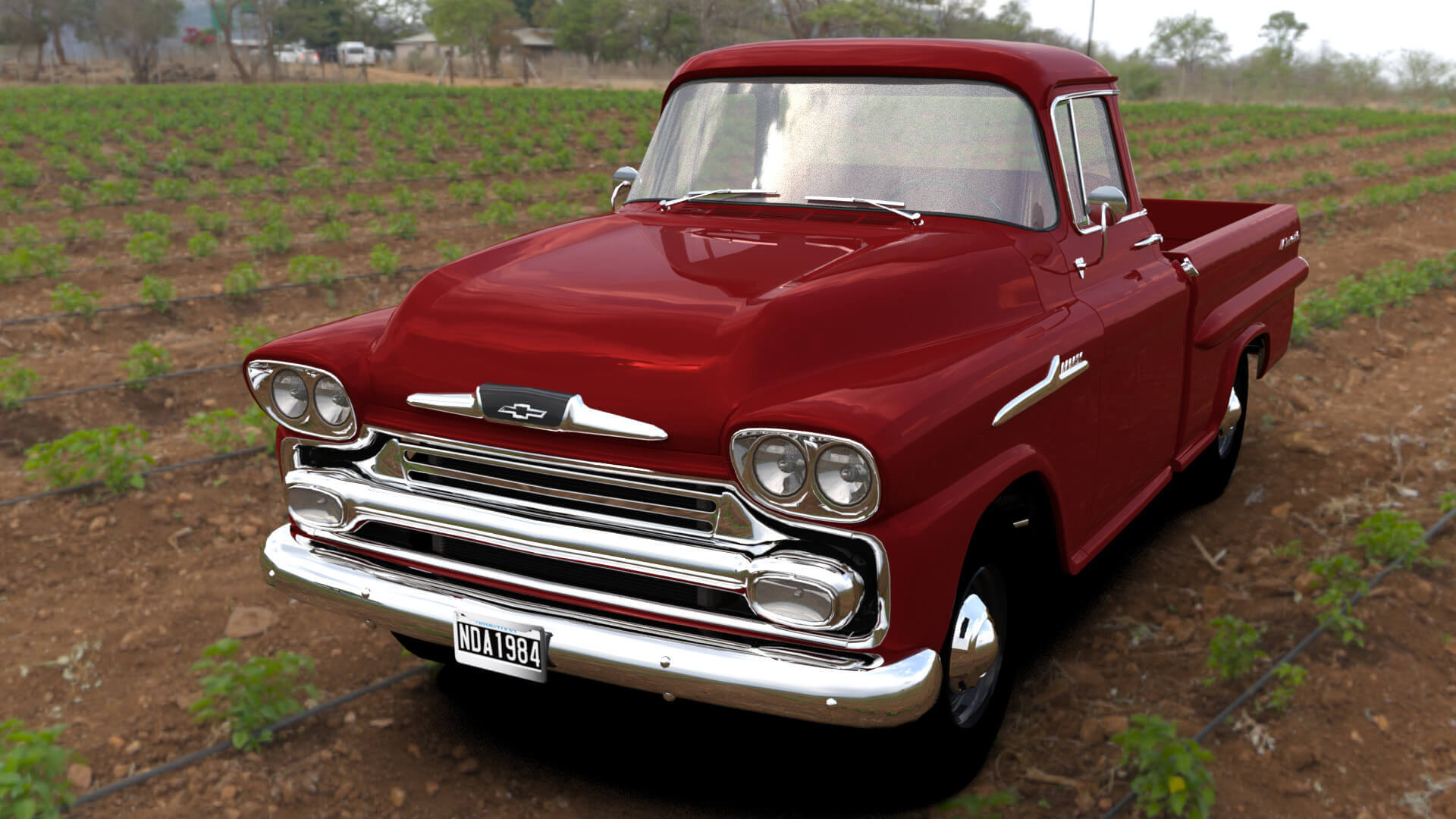 Chevrolet Apache Fleetside 1958 - 3D Model by nerdadantes