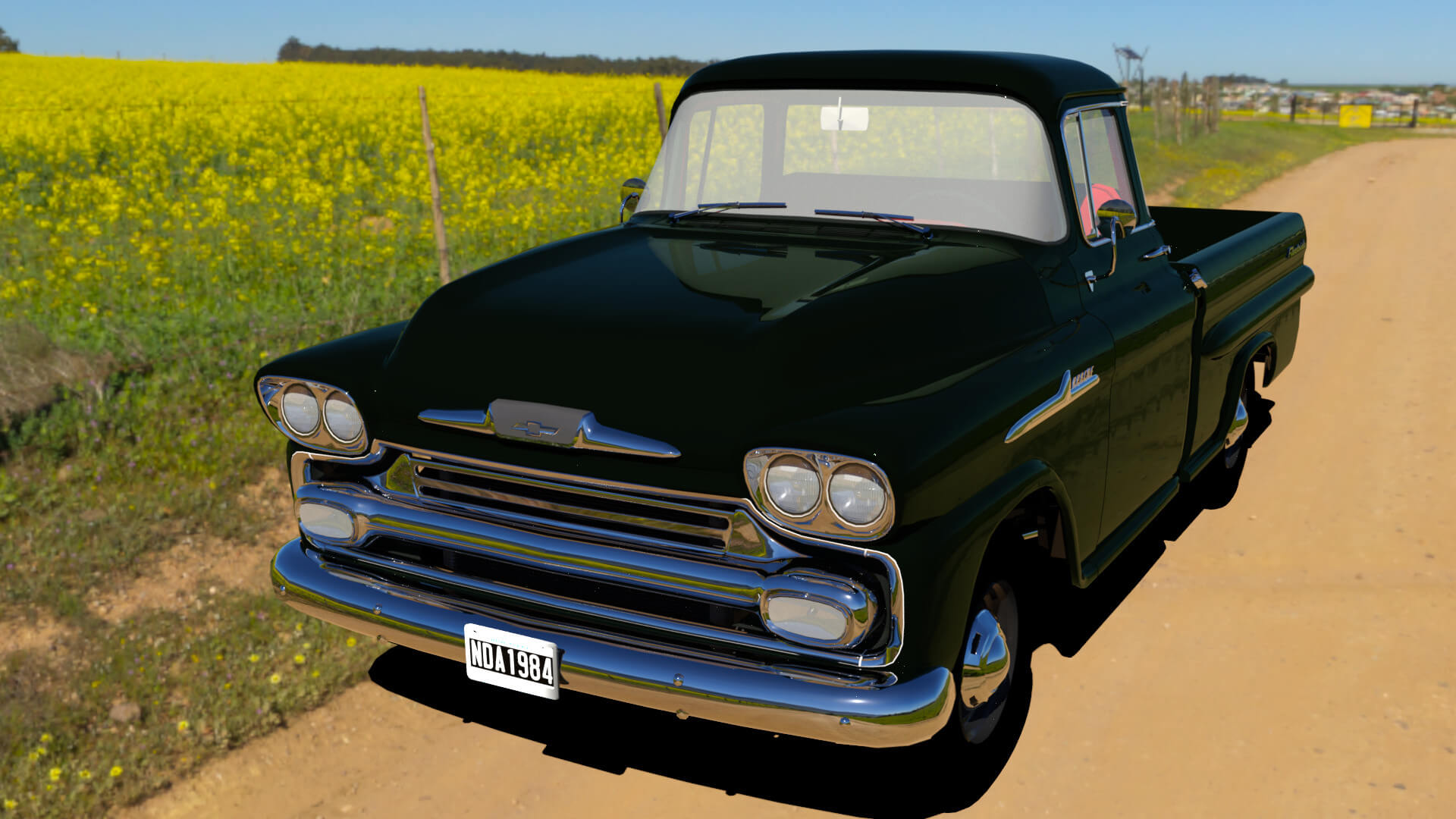 Chevrolet Apache Fleetside 1958 - 3D Model by nerdadantes
