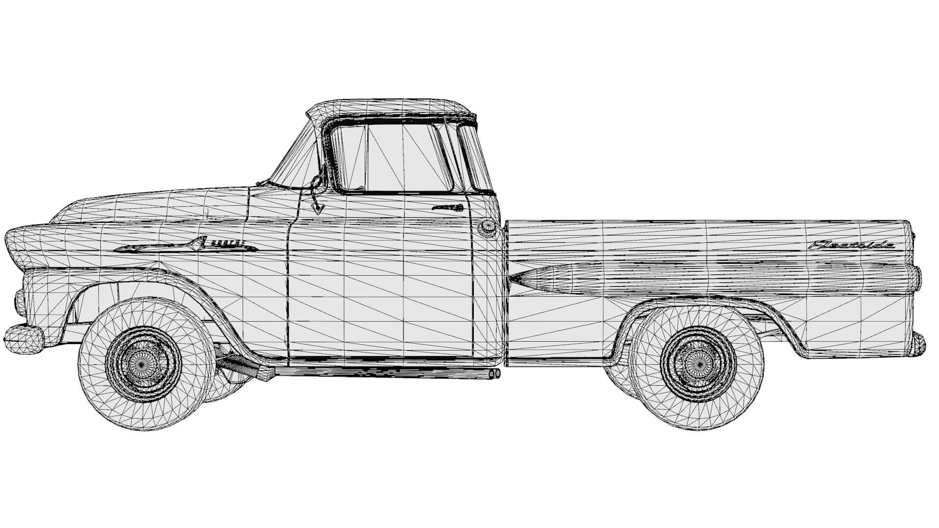 Chevrolet Apache Fleetside 1958 - 3D Model by nerdadantes