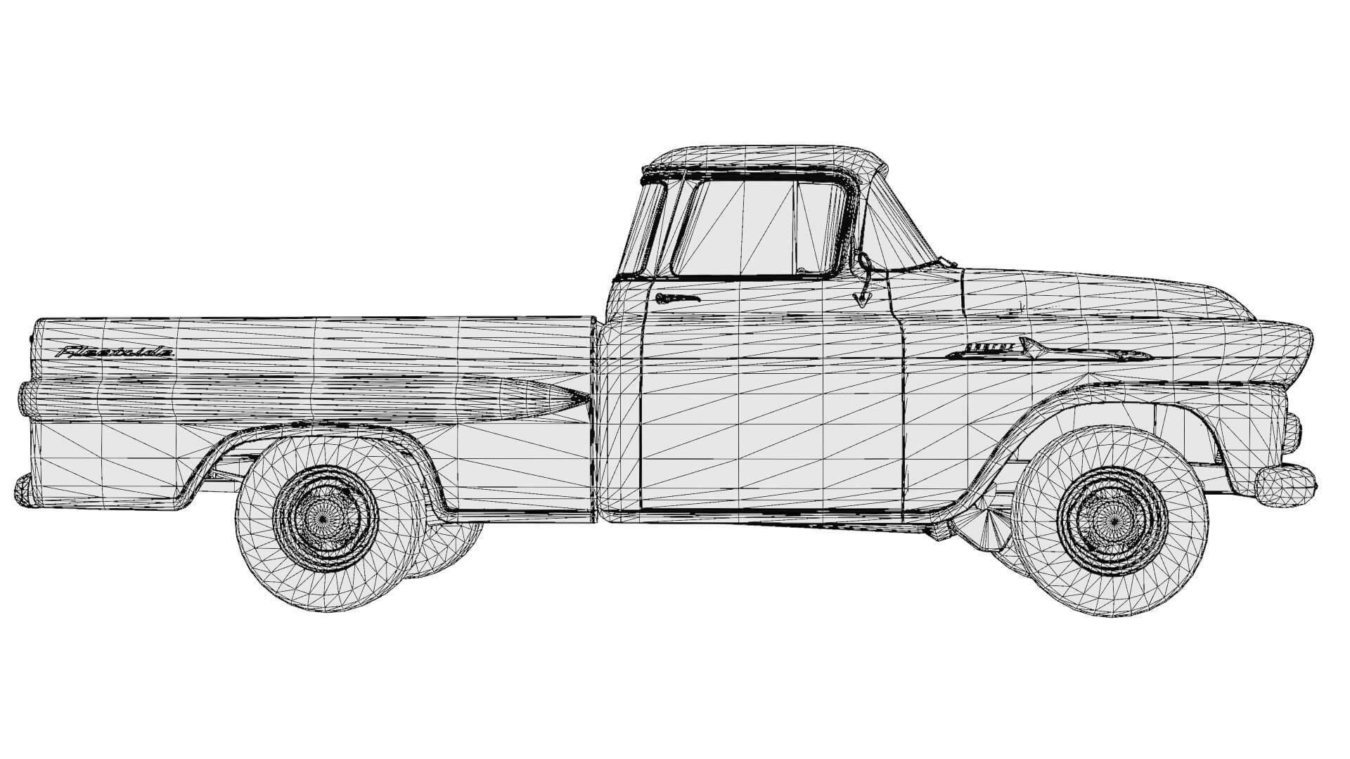 Chevrolet Apache Fleetside 1958 - 3D Model by nerdadantes