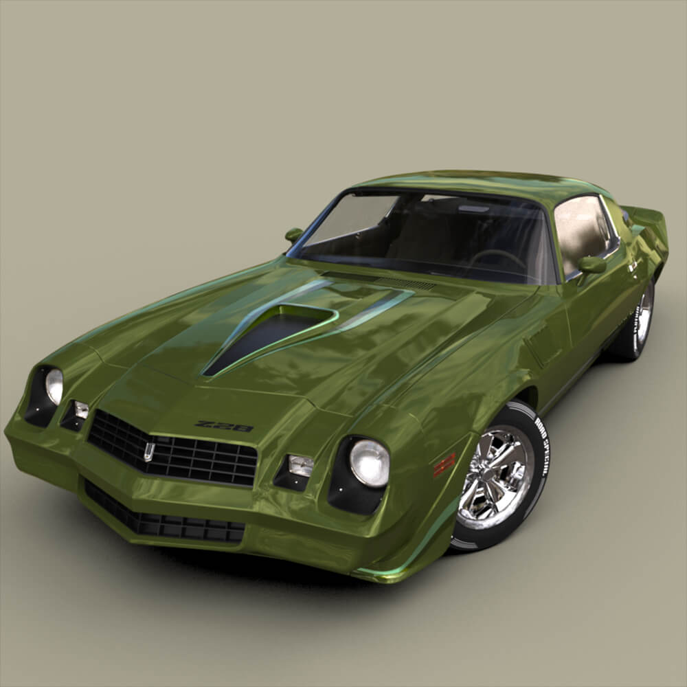 Chevrolet Camaro Z28 1979 for DAZ Studio by nerdadantes