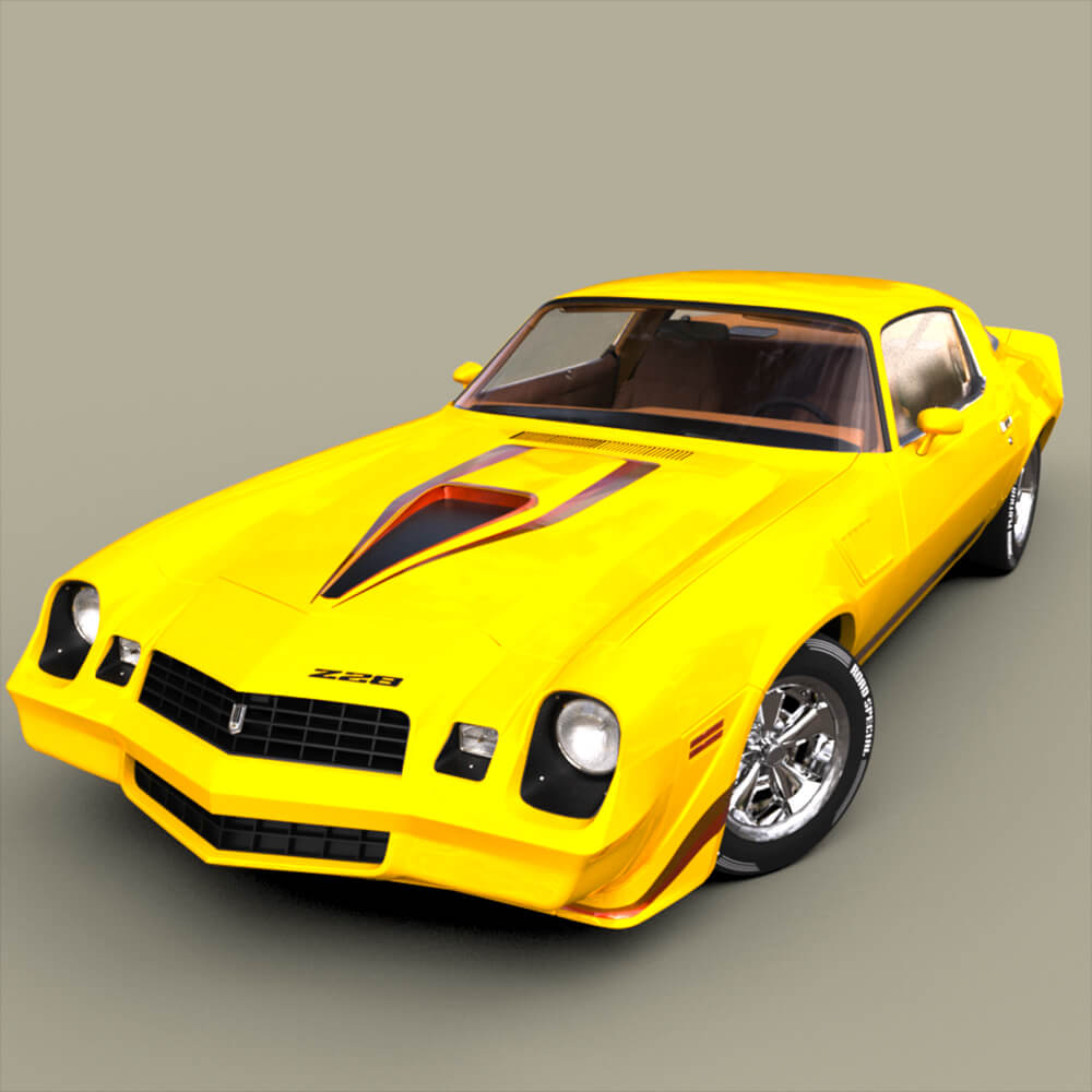 Chevrolet Camaro Z28 1979 for DAZ Studio by nerdadantes