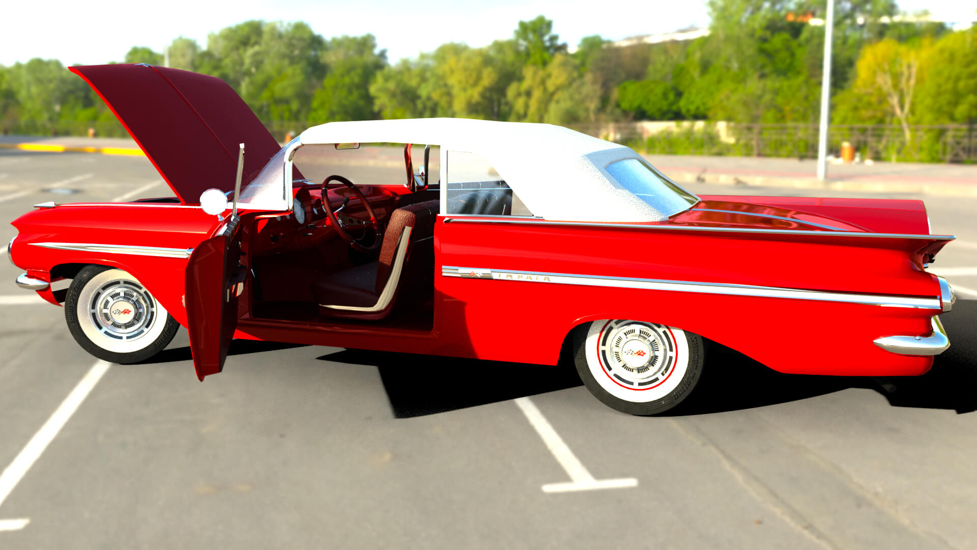 Chevrolet Impala Convertible 1959 - 3D Model by nerdadantes