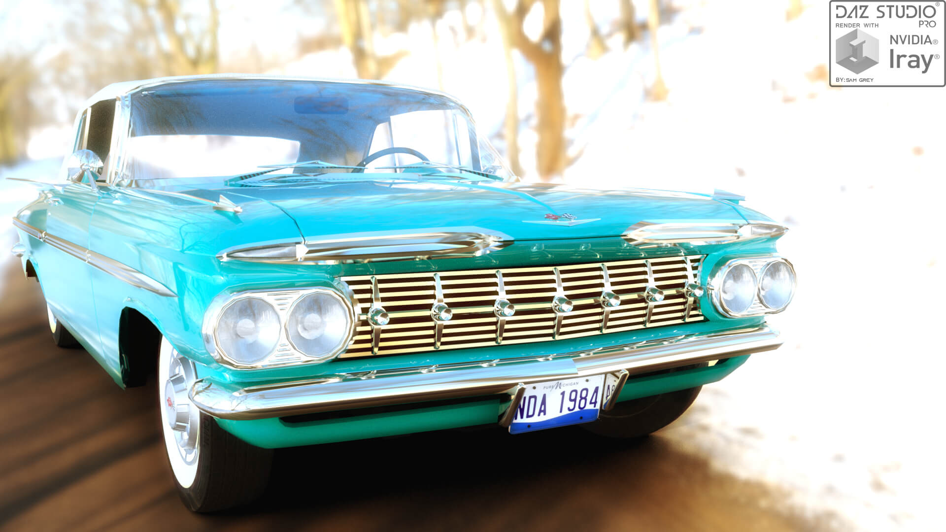 Chevrolet Impala Convertible 1959 - 3D Model by nerdadantes