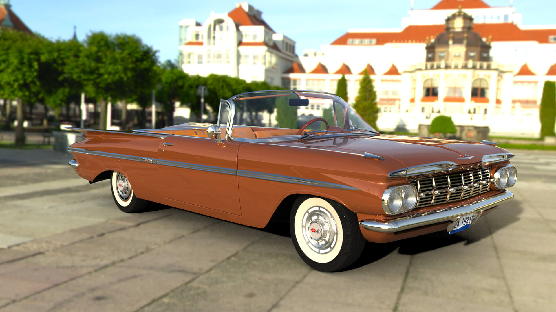 Chevrolet Impala Convertible 1959 - 3D Model by nerdadantes