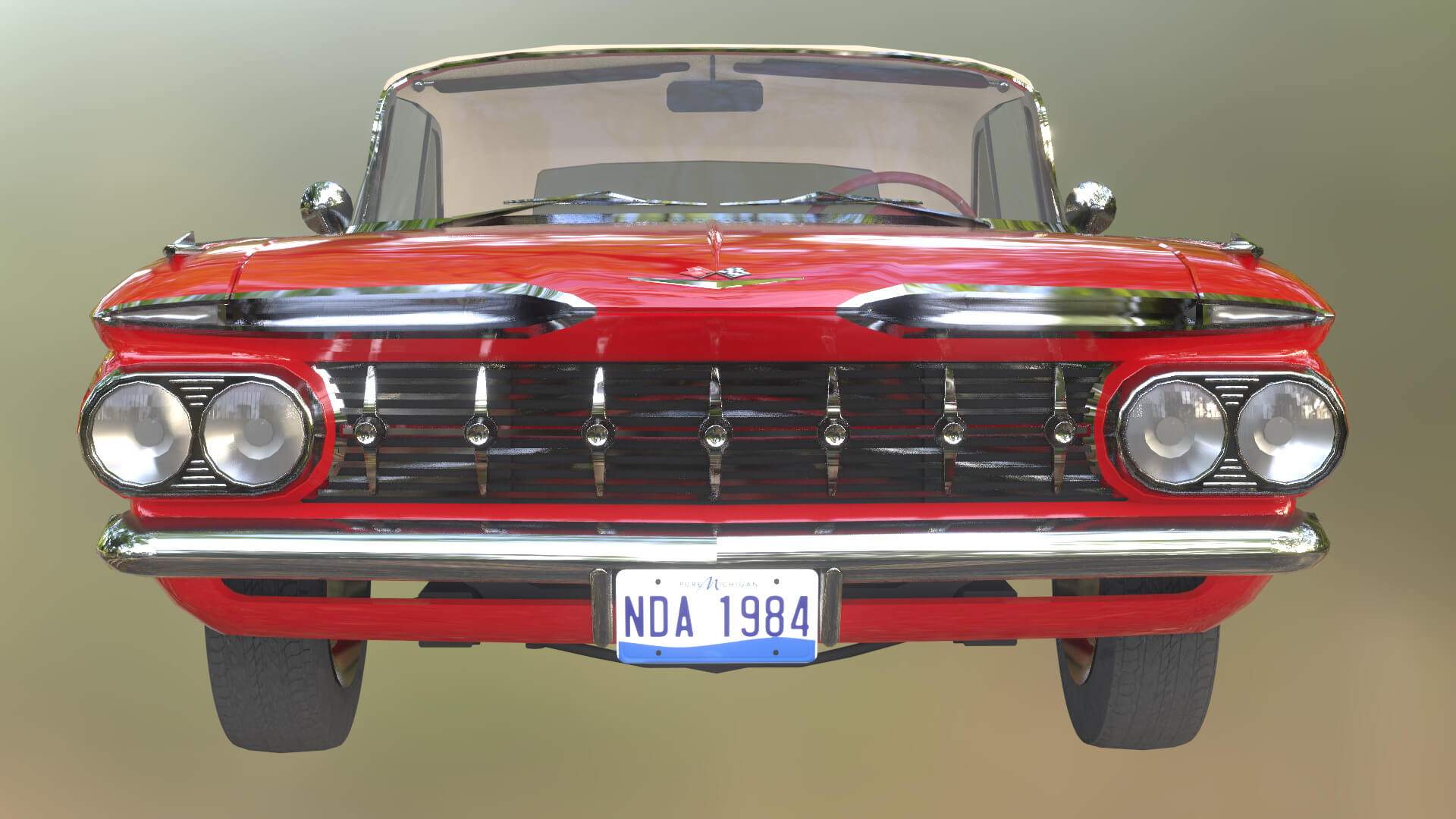 Chevrolet Impala Convertible 1959 - 3D Model by nerdadantes