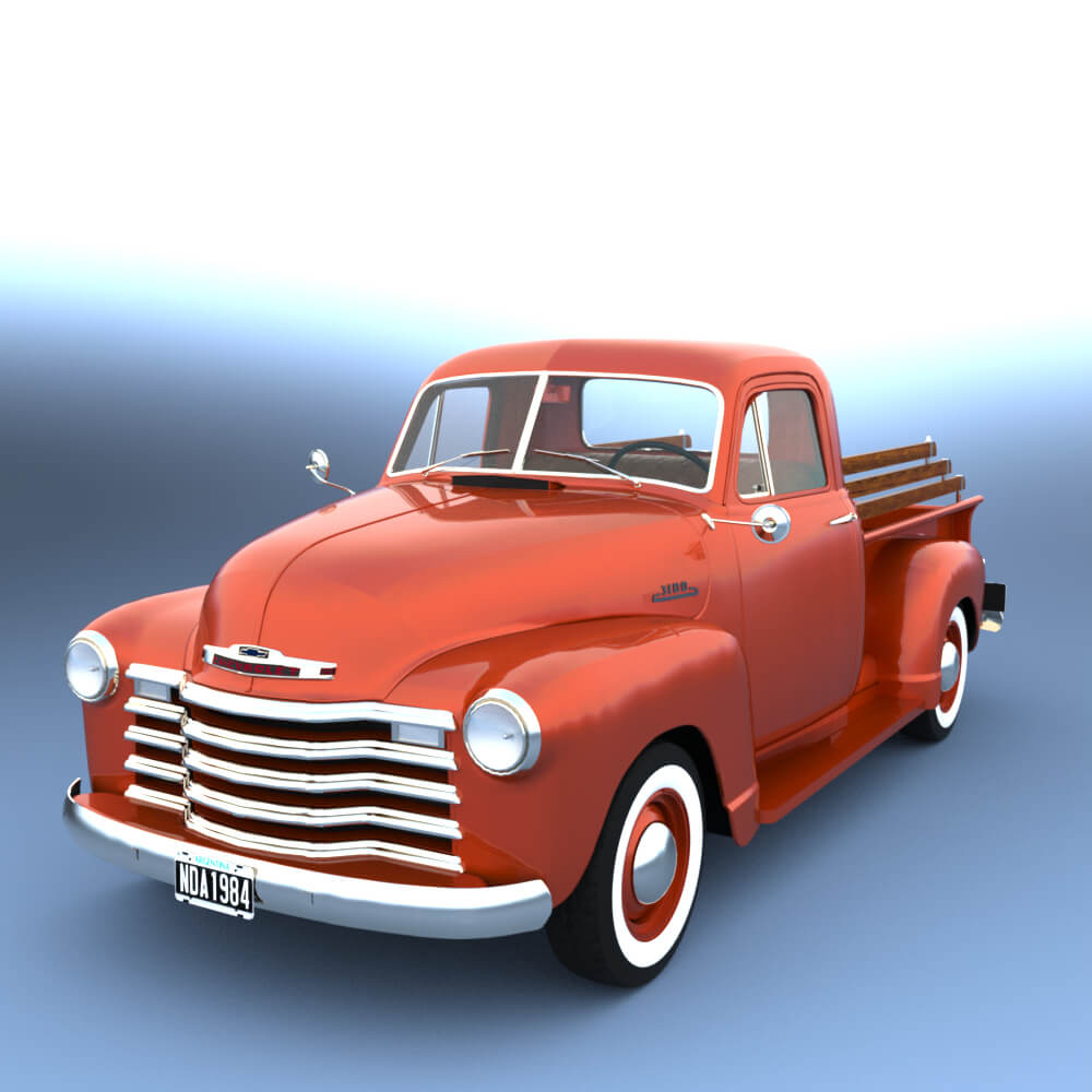 Chevy Pickup Style 1951 - 3D Model by nerdadantes