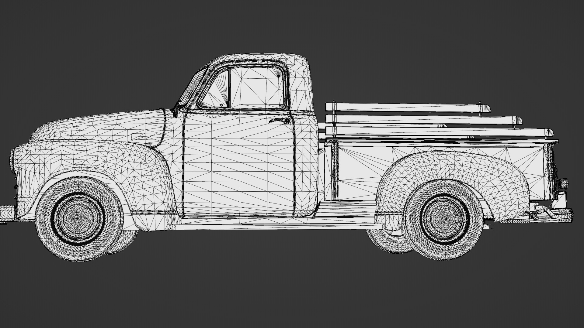 Chevy Pickup Style 1951 3D Model by nerdadantes