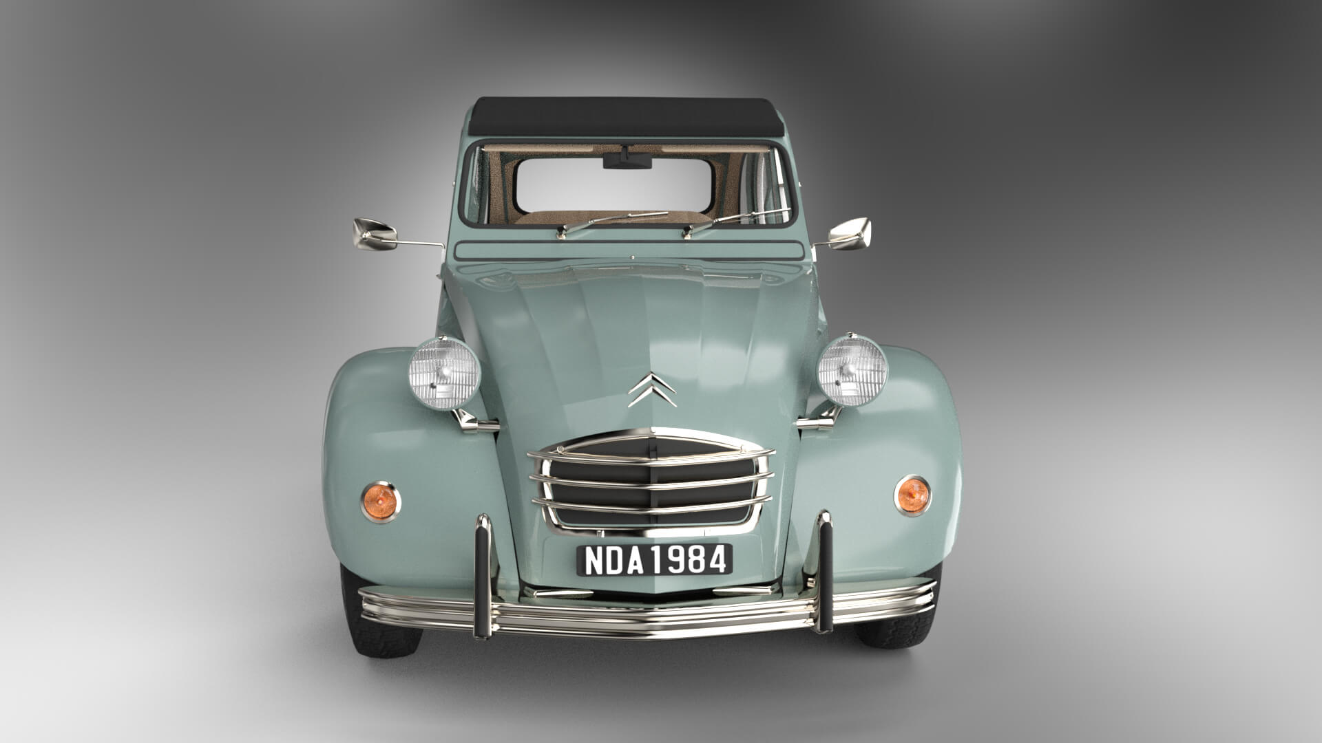 Citroen 2Cv 1970 for DAZ Studio by nerdadantes