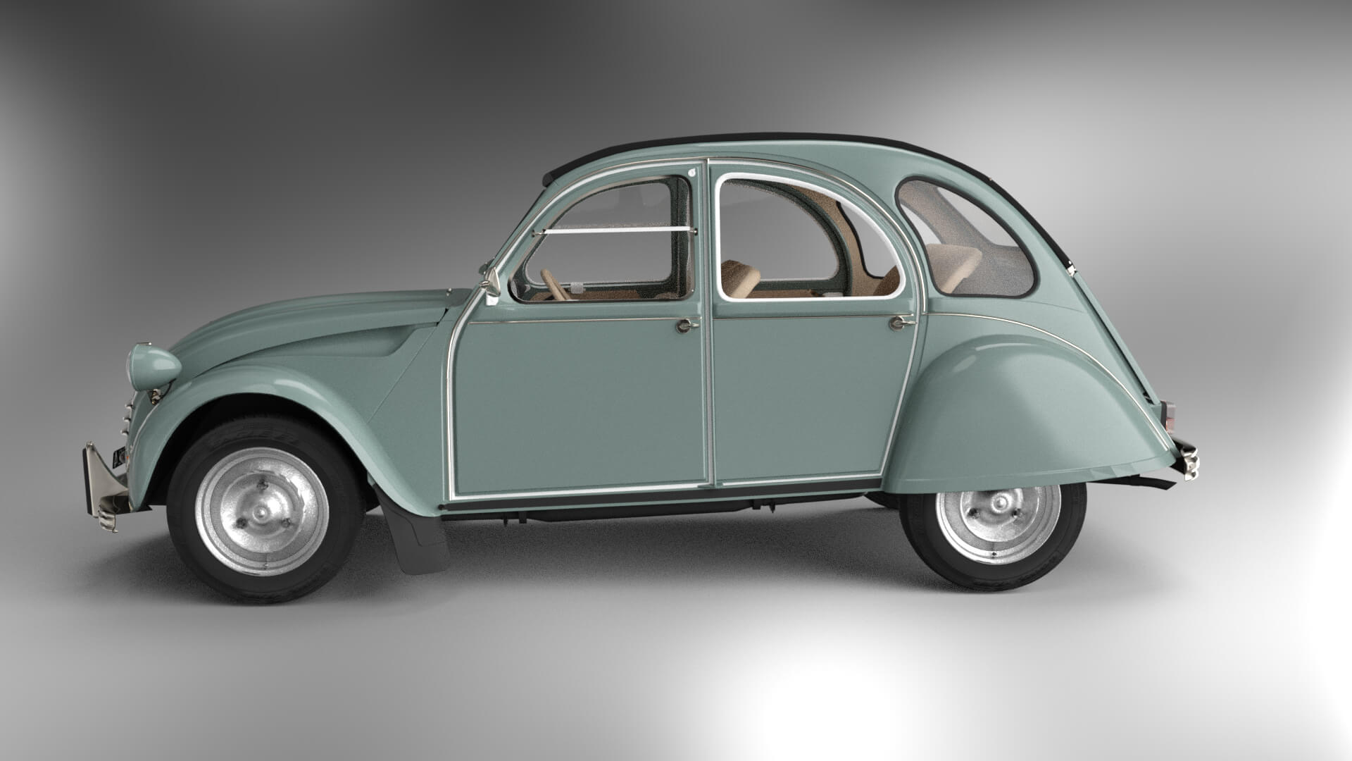 Citroen 2Cv 1970 - 3D Model by nerdadantes