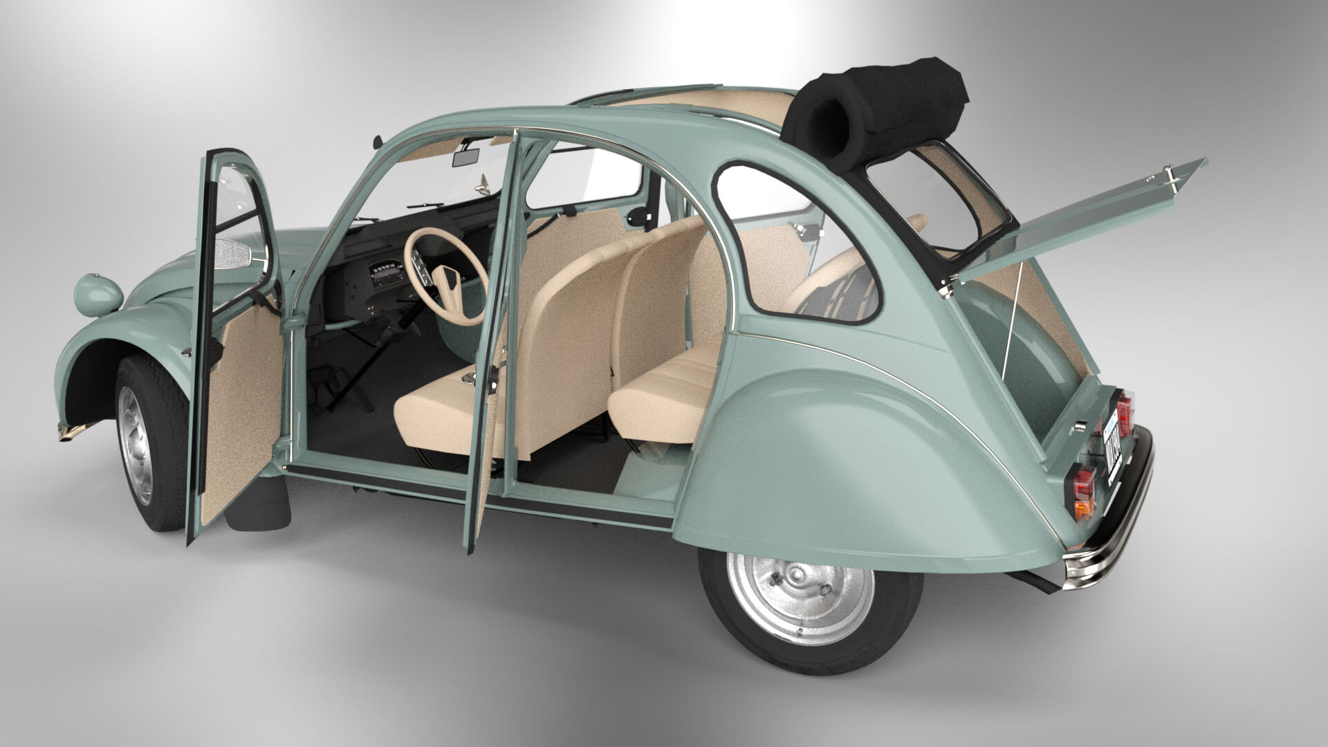 Citroen 2Cv 1970 - 3D Model by nerdadantes