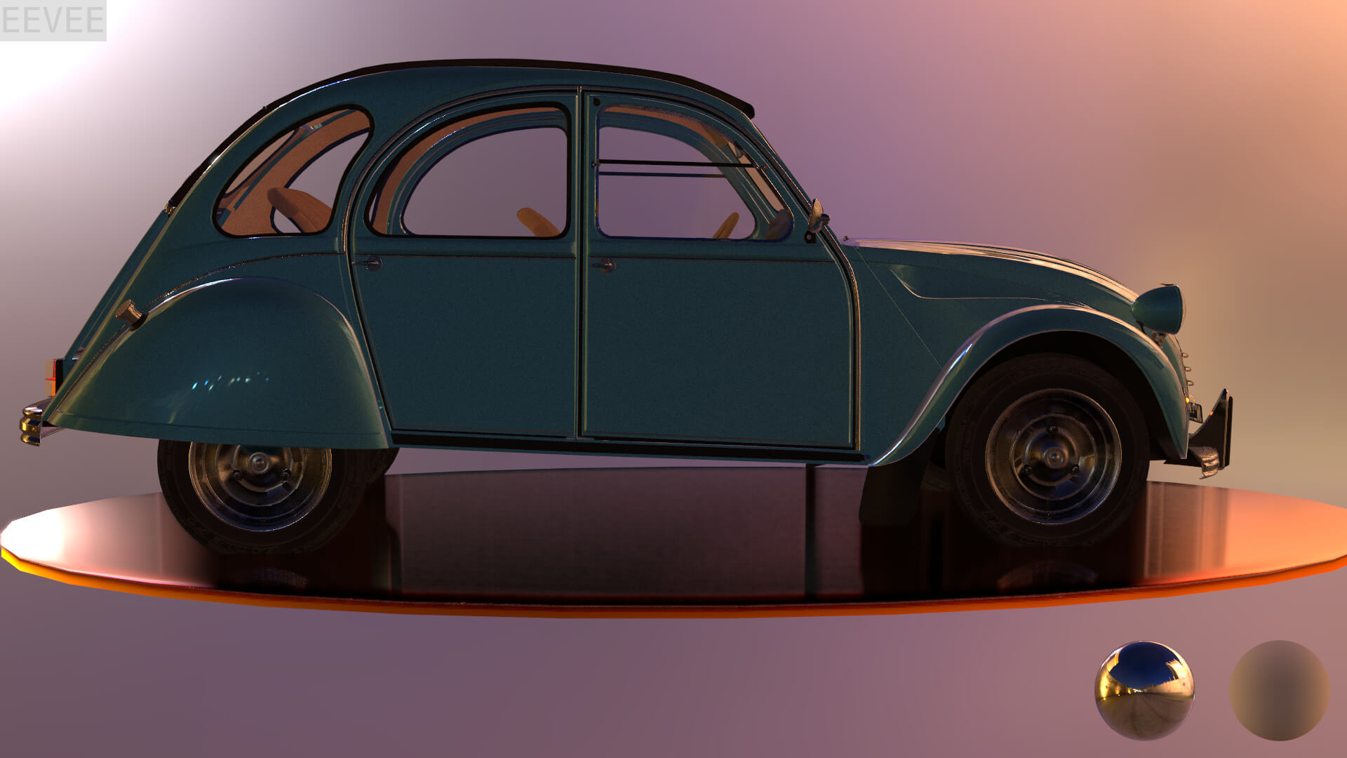 Citroen 2Cv 1970 - 3D Model by nerdadantes
