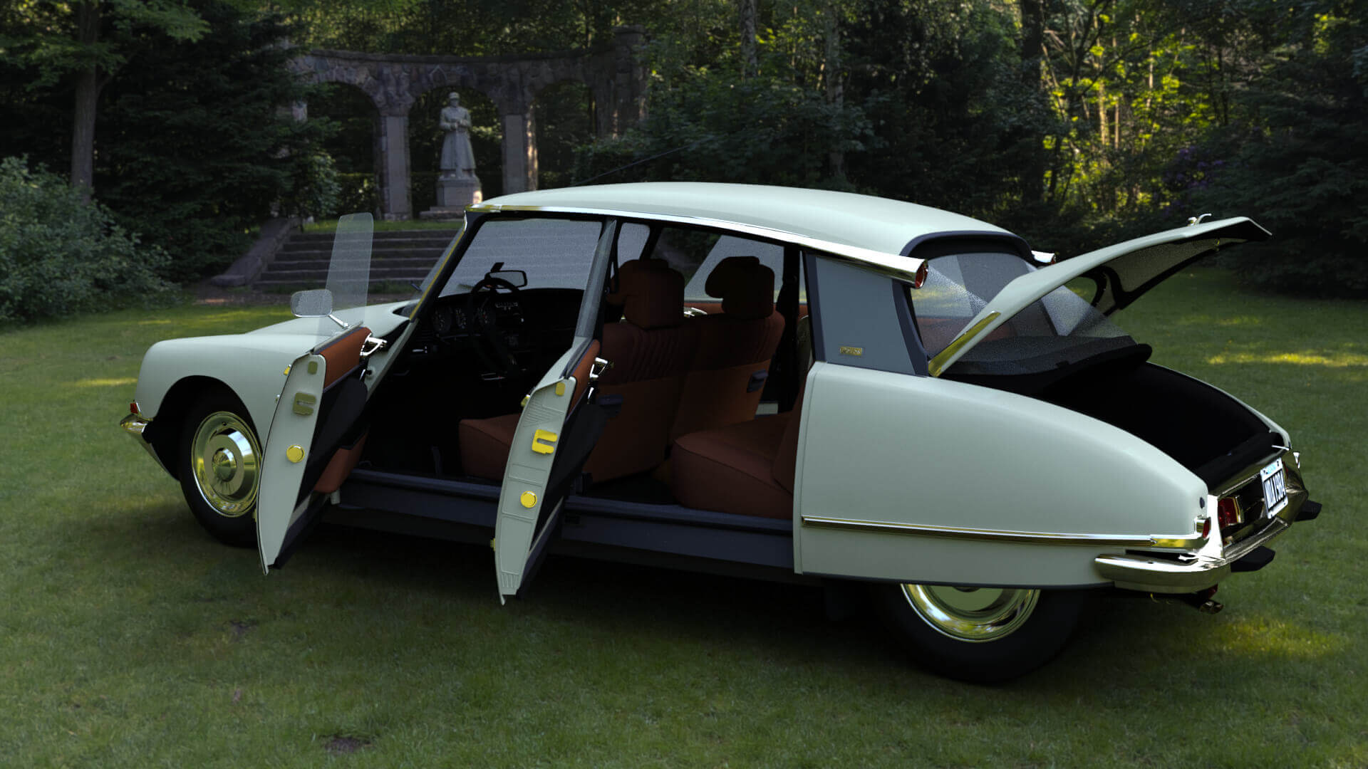 Citroen DS 23 Pallas 1975 - Daz Content by nerdadantes