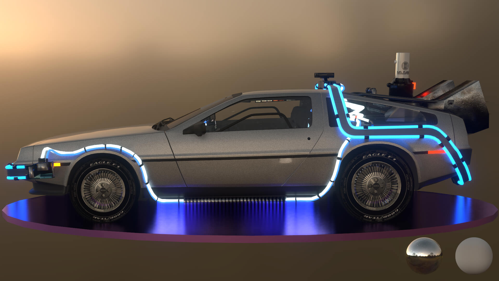 DeLorean DMC 1982 - 3D Model by nerdadantes