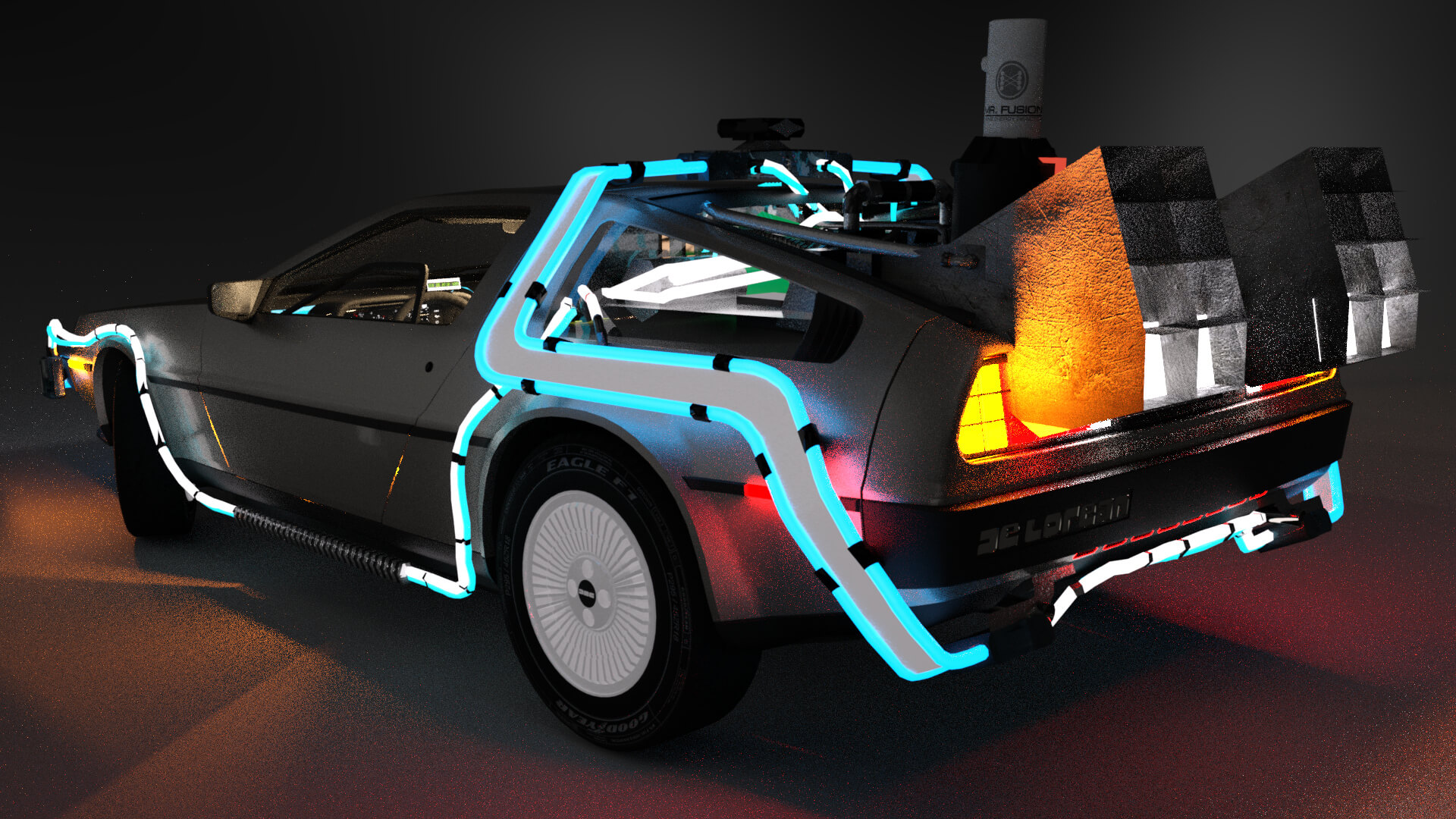 DeLorean DMC 1982 for Daz Studio by nerdadantes
