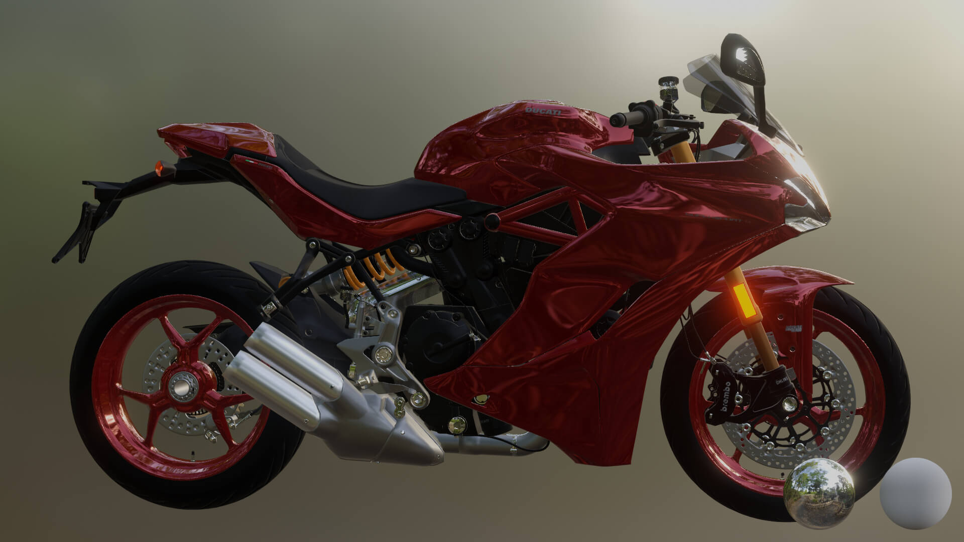 Ducati Motorcycle - 3D Model by nerdadantes