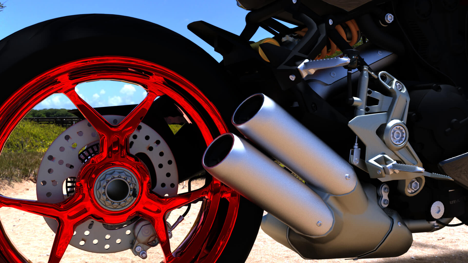 Ducati Motorcycle for DAZ Studio by nerdadantes