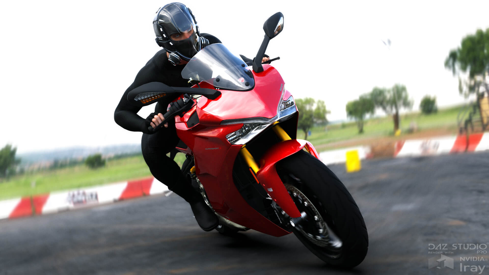 Ducati Motorcycle for DAZ Studio by nerdadantes